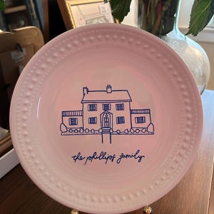 CUSTOM DECORATIVE PLATE, Personalized Plate, Housewarming Gift, House ...