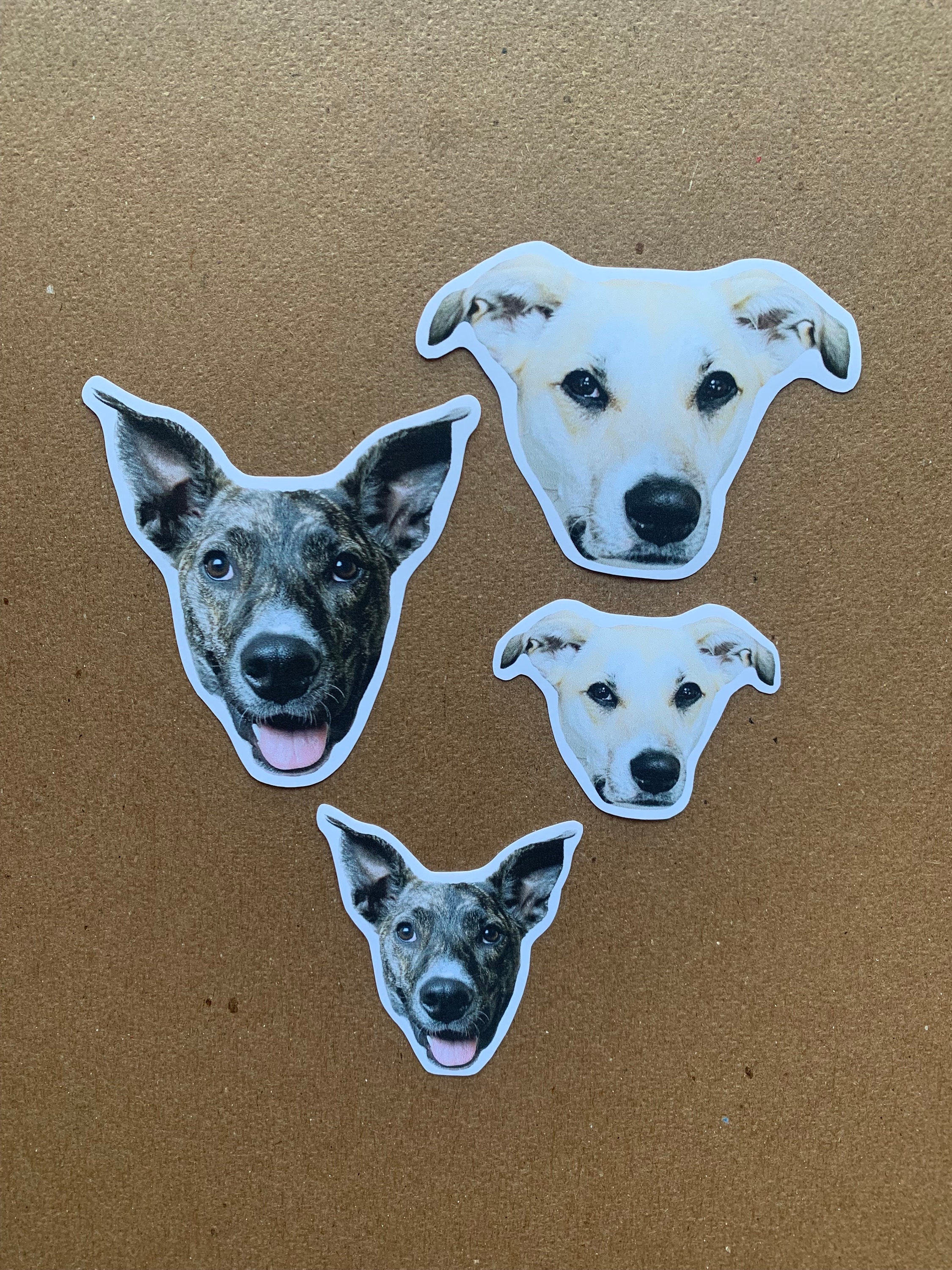 CUSTOM PET STICKERS, Custom Dog Sticker, Custom Cat Sticker, Face ...
