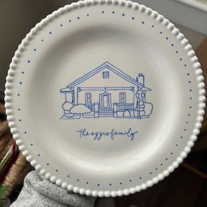 CUSTOM DECORATIVE PLATE, Personalized Plate, Housewarming Gift, House ...