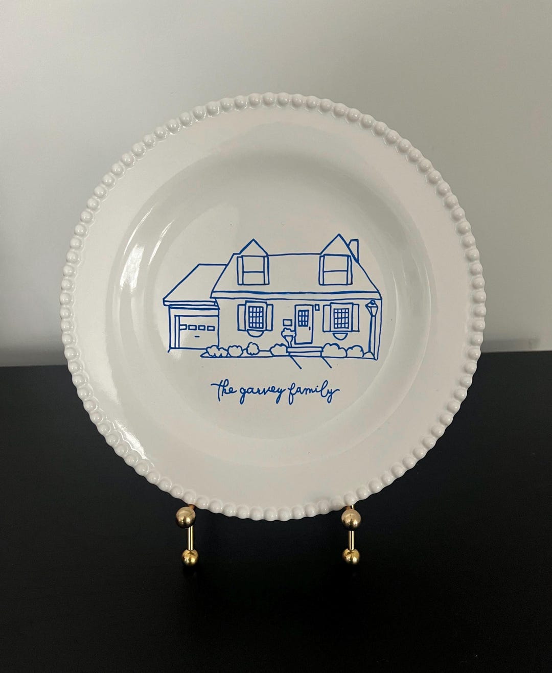 CUSTOM DECORATIVE PLATE, Personalized Plate, Housewarming Gift, House ...