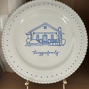 CUSTOM DECORATIVE PLATE, Personalized Plate, Housewarming Gift, House ...