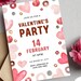 Editable Valentine's Day Party Invitation, Friends Valentine's Party ...