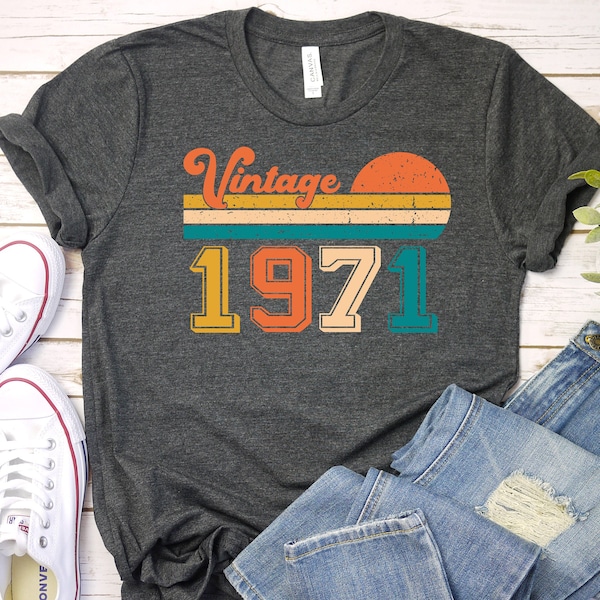 1971 Birthday Shirt - Etsy