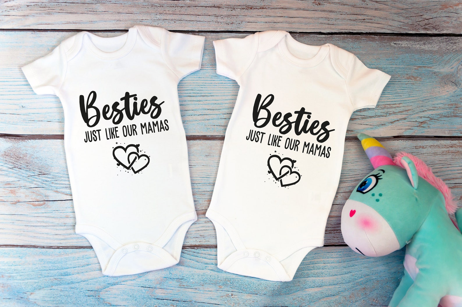 Besties Just Like Our Mamas Baby Romper®, Best Friend Outfits, BFF ...