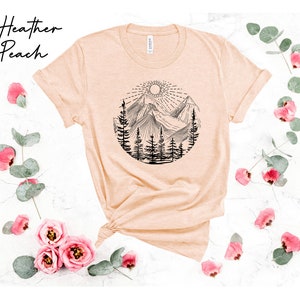 Adventure Tshirt, Forest Shirt, Camping Shirts, Mountain Tshirt, Hiker ...