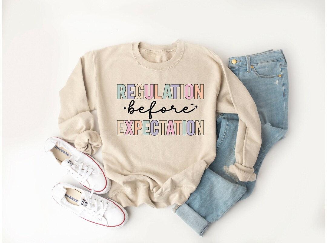 Regulation Before Expectation Shirt, Accessibility Teacher Sweatshirt ...