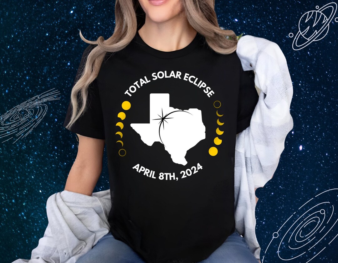 2024 Solar Eclipse Shirt, Texas Astronomy Lover Gift,family Eclipse Tees,texas Solar Eclipse T ...
