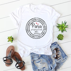 Paraprofessional Shirt, Personalized Para Name Shirt, Paraprofessional ...
