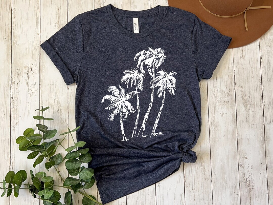Palm Tree Shirt for Summer, Tropical Shirt Gift, Florida Tshirt, Beach ...