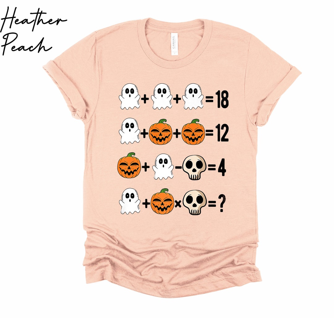 Math Teacher Halloween Shirt, Halloween Ghost, Halloween Pumpkin ...