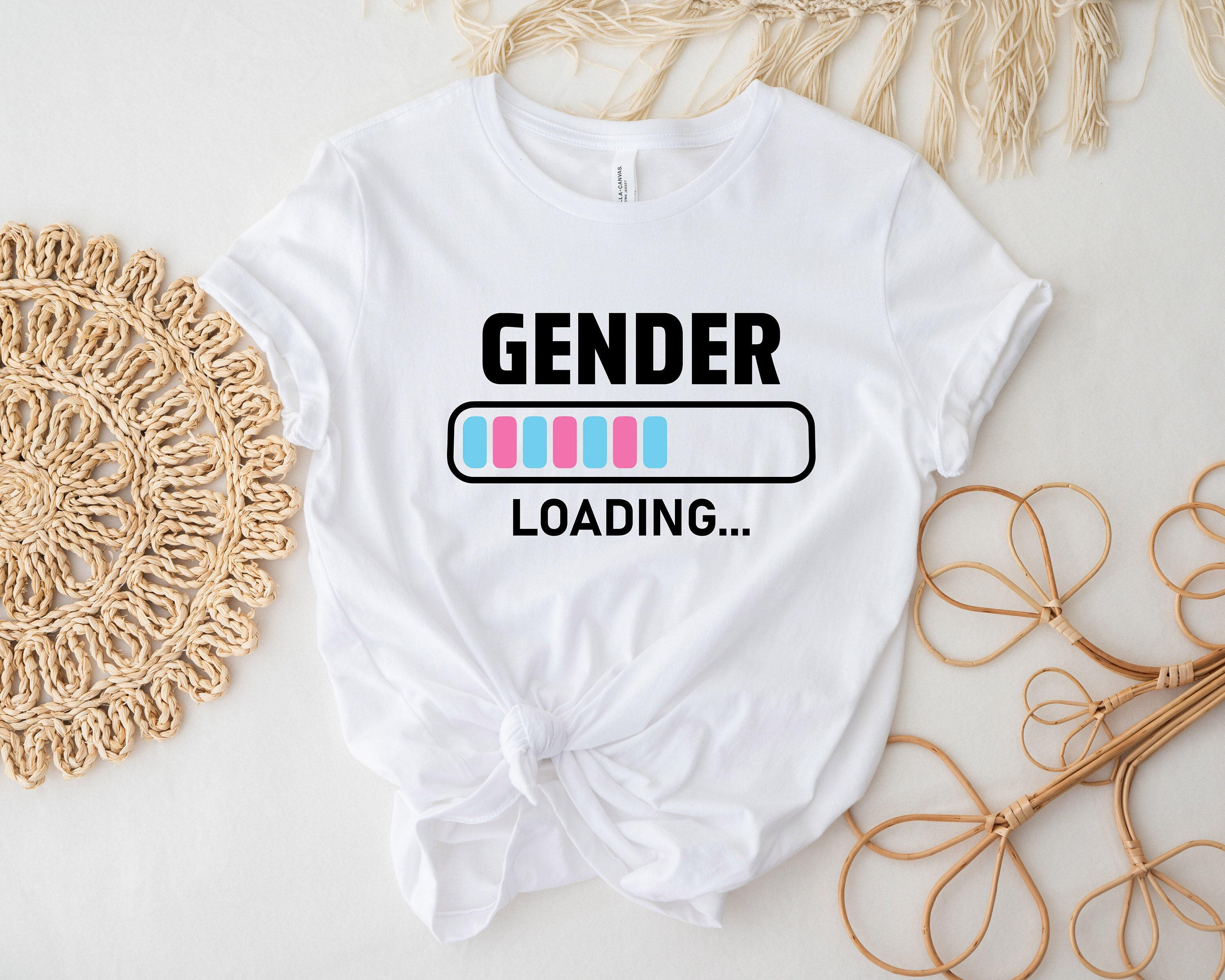 Gender Loading Shirt Gender Reveal Party Shirt Gender Reveal - Etsy