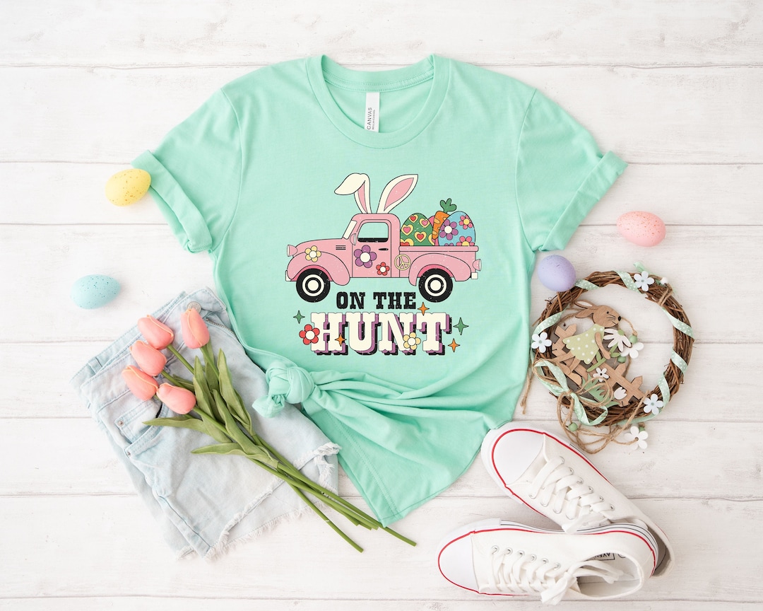Easter on the Hunt Shirt, Easter Egg Hunt Shirt, Easter Bunny Shirt ...