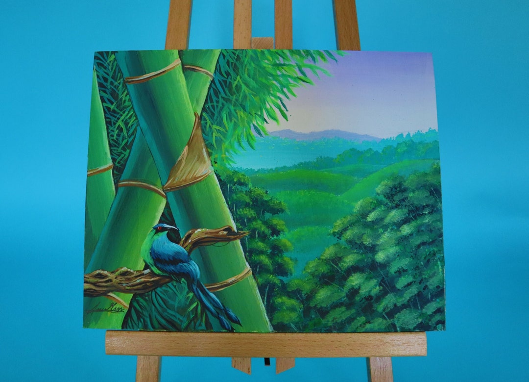 Handmade Colombian Bird in Huila Wooden Canvas Painting (from Huila ...