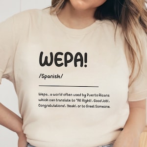 Puerto Rico Shirt, Wepa Definition Boricua Shirt, Puerto Rico Tshirt ...