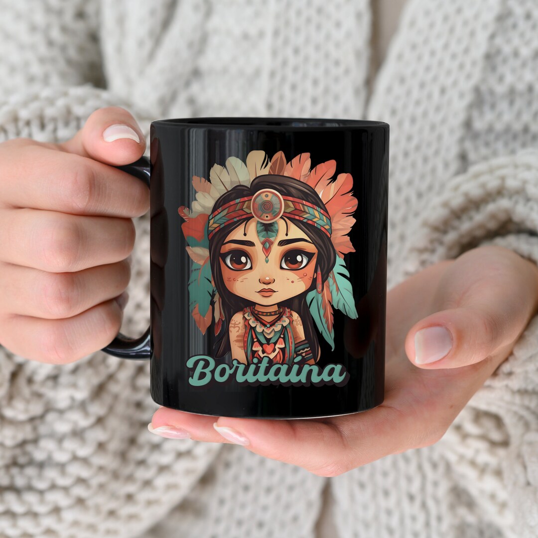 Boricua Taína Coffee Mug, Boritaína, Puerto Rico Gifts, Puerto Rican ...