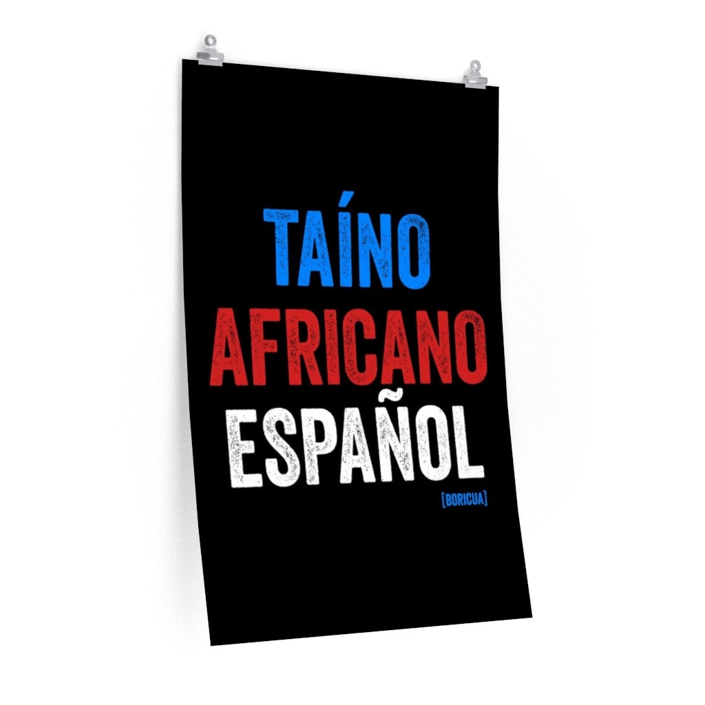 Puerto Rico Wall Art Taíno Africano Español Boricua Puerto - Etsy
