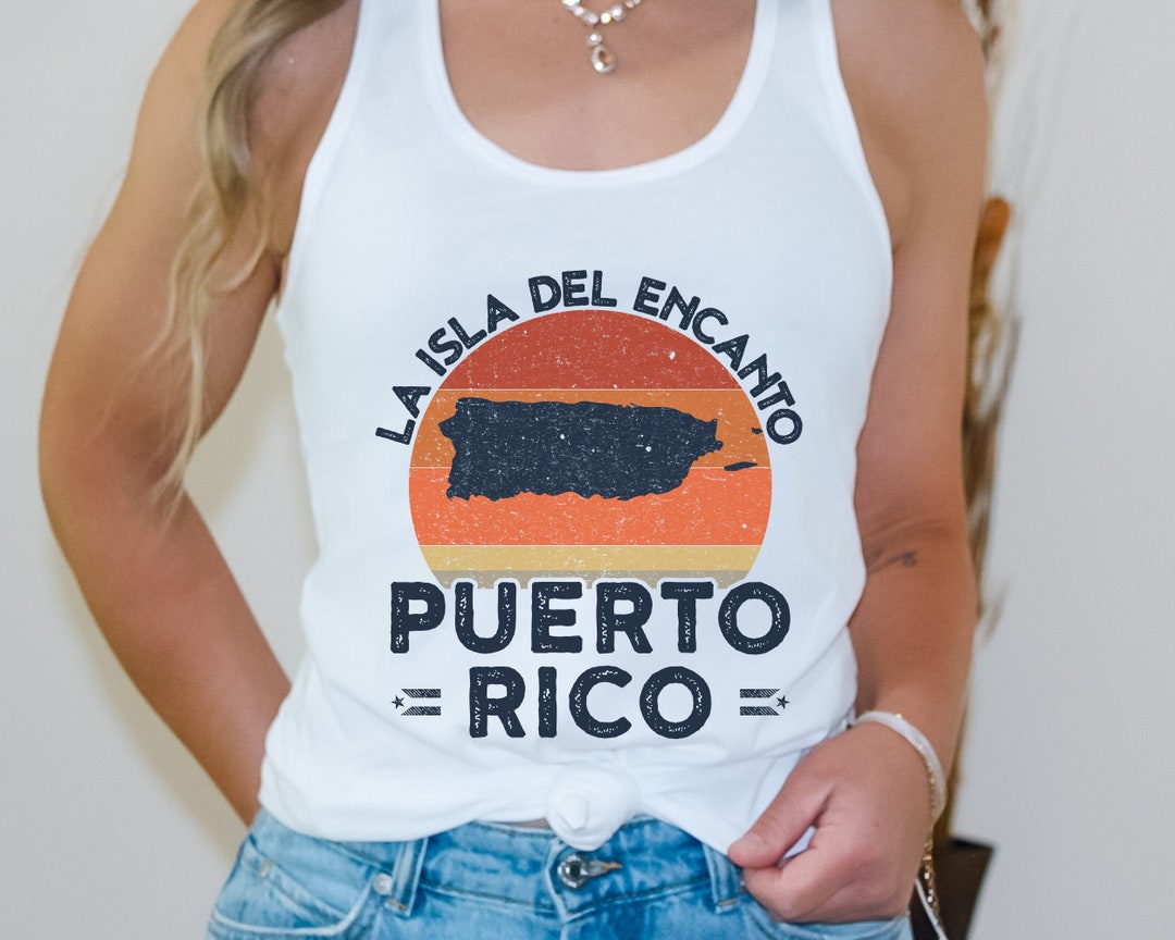 La Isla Del Encanto Puerto Rico Flag Women's Racerback Tank, Boricua ...