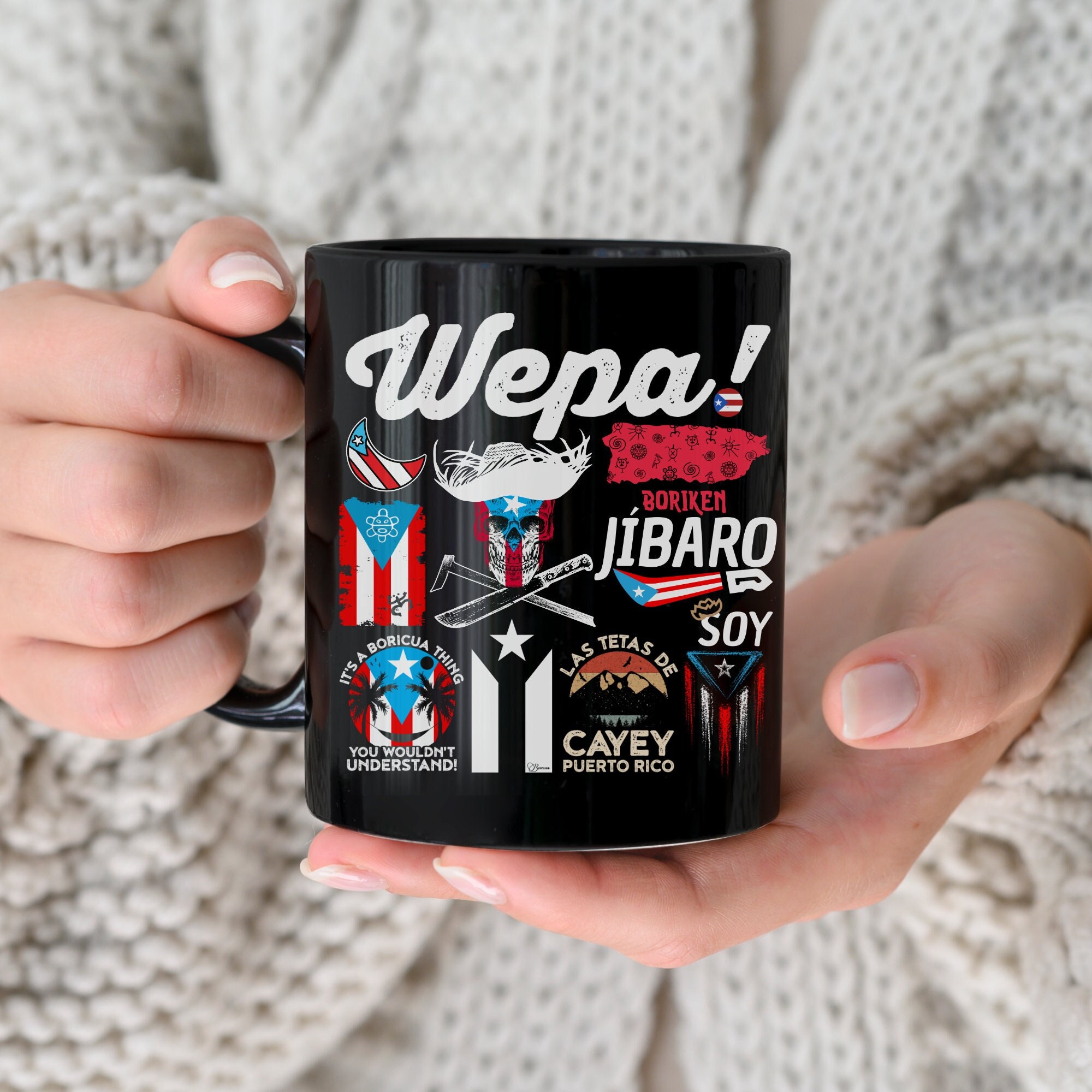 Puerto Rico Coffee Mug, Puerto Rican Art Mug, Puerto Rico Gifts, Puerto ...