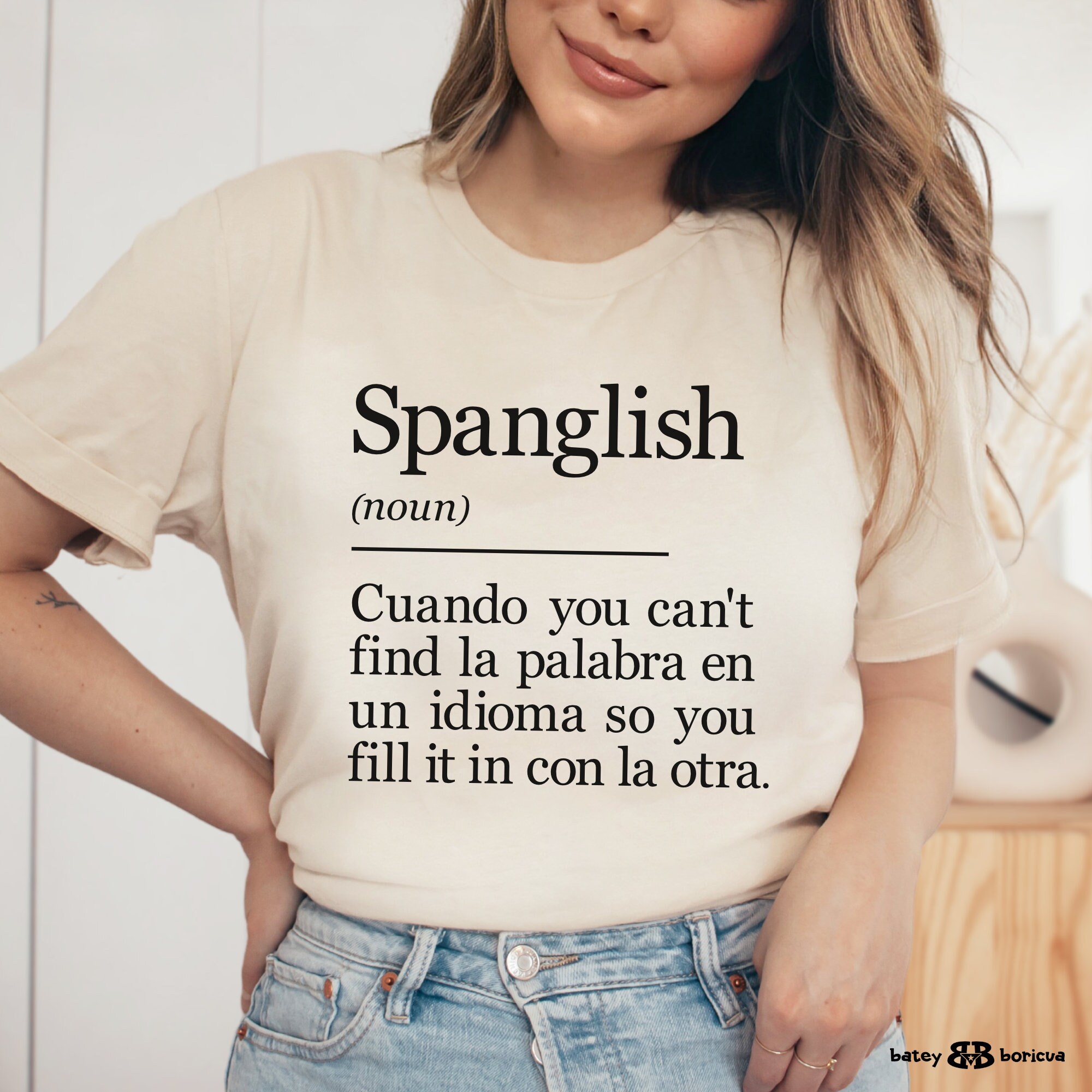 Spanglish Definition Puerto Rico Shirt, Spanglish Tee, Puerto Rico ...