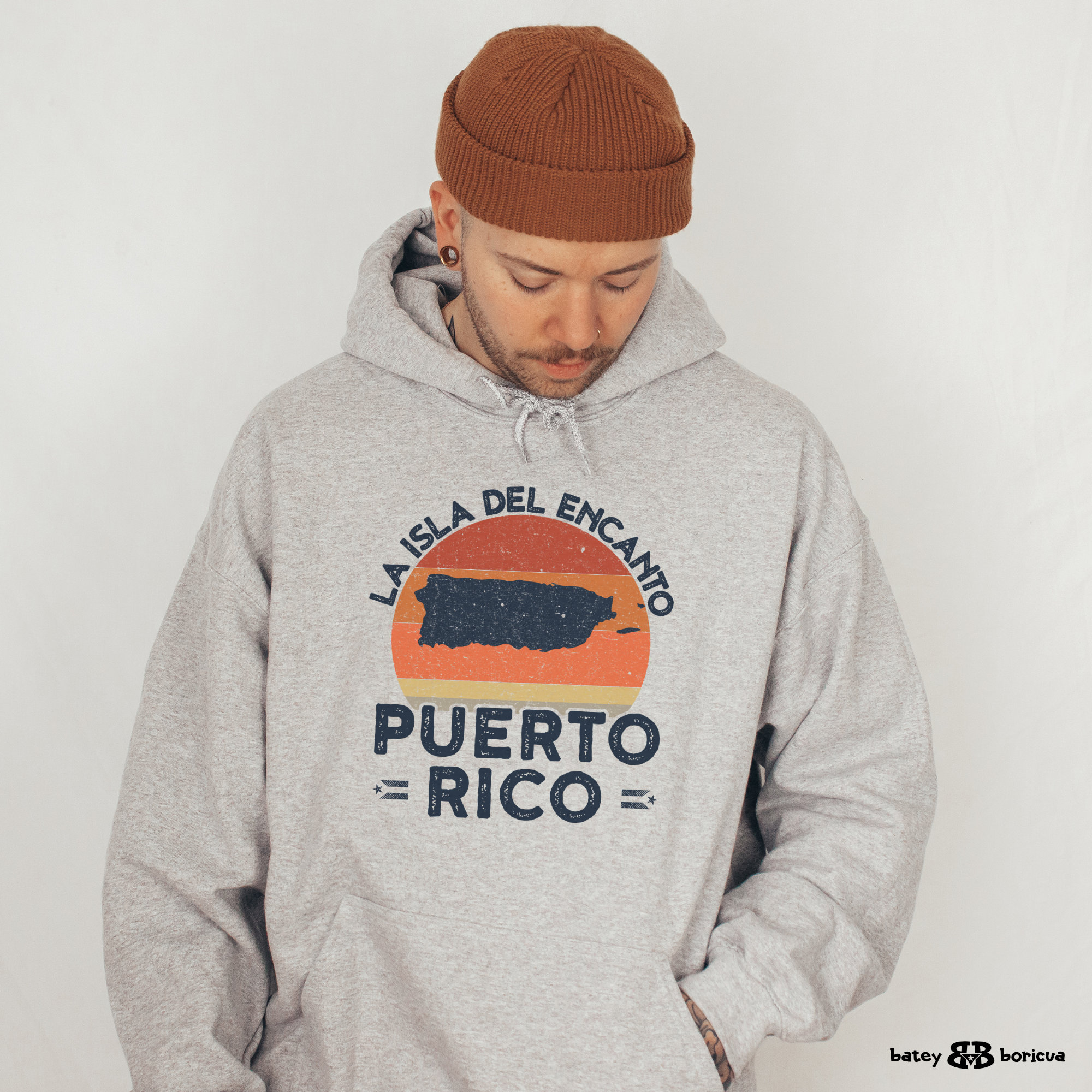 Puerto Rico Hoodie, La Isla Del Encanto Boricua Art, Puerto Rican ...