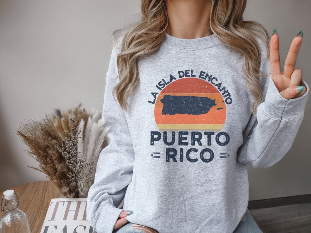 La Isla Del Encanto Puerto Rico Sweatshirt, Boricua Sweatshirt, Puerto ...