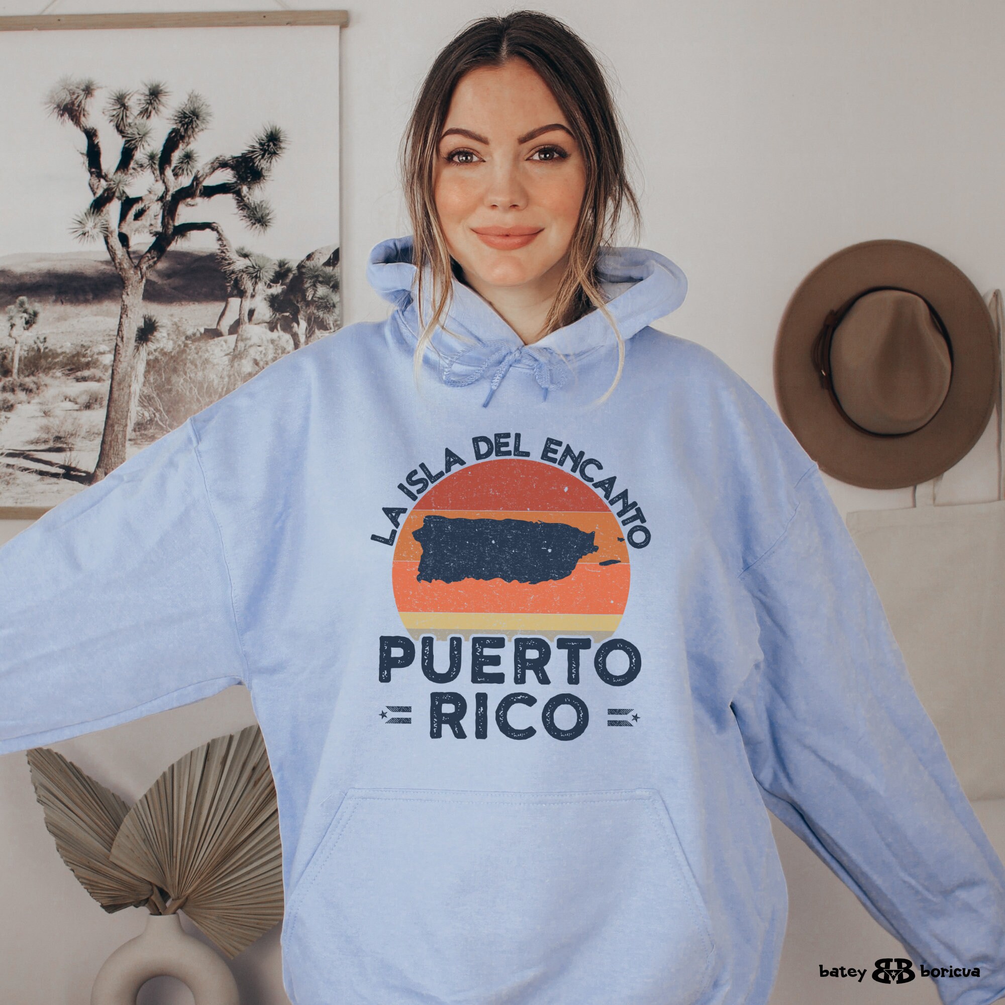 Puerto Rico Hoodie, La Isla Del Encanto Boricua Art, Puerto Rican ...