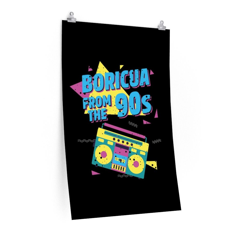 Puerto Rico Wall Art, Boricua Form the 90s, Puerto Rican Art, Poster ...