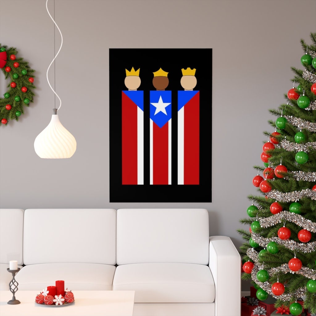 Puerto Rico Wall Art Three Kings Puerto Rican Art Poster - Etsy