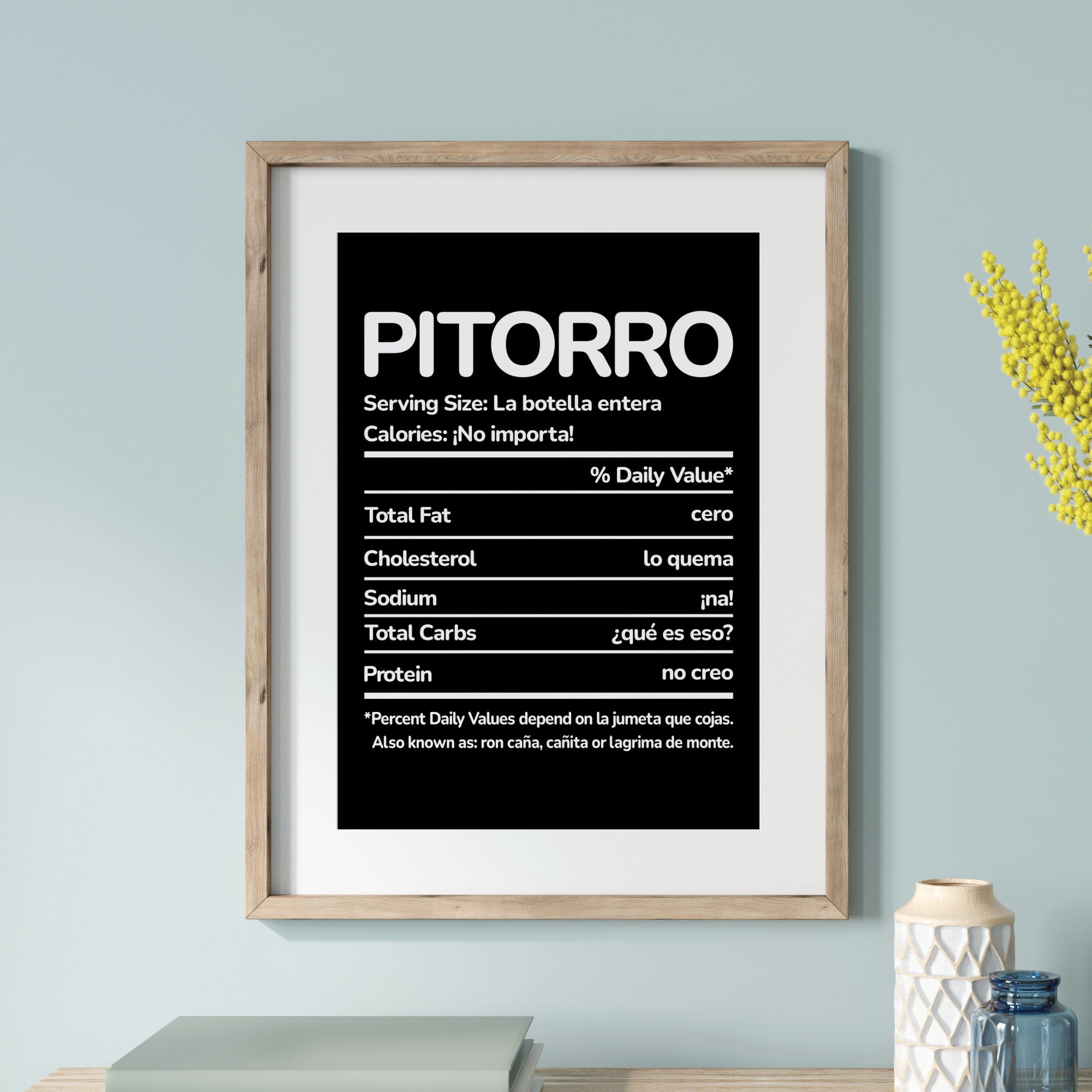 Puerto Rico Wall Art, Pitorro, Lagrima De Monte, Puerto Rican Art ...