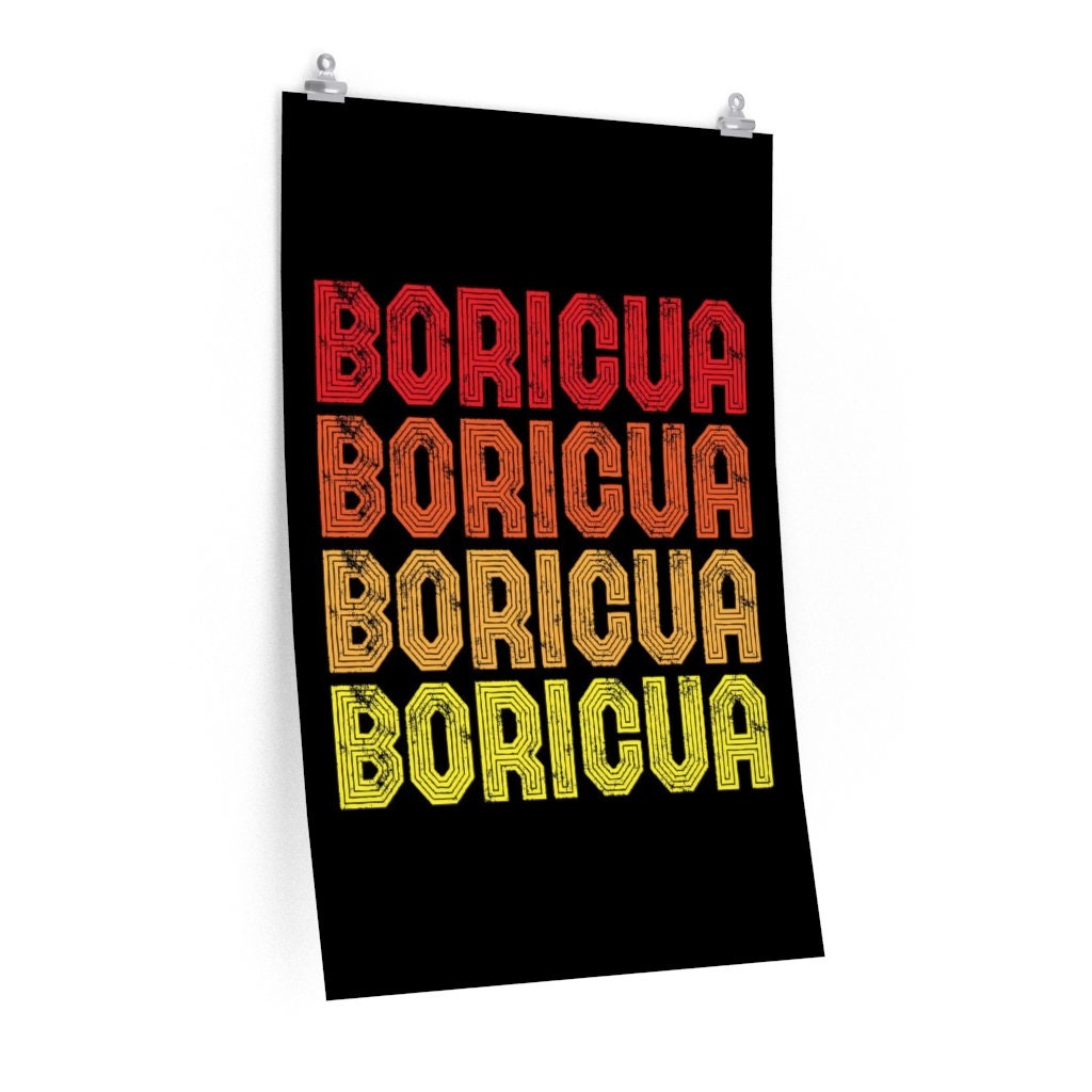 Puerto Rico Wall Art Boricua Retro Vintage Puerto Rican Art - Etsy