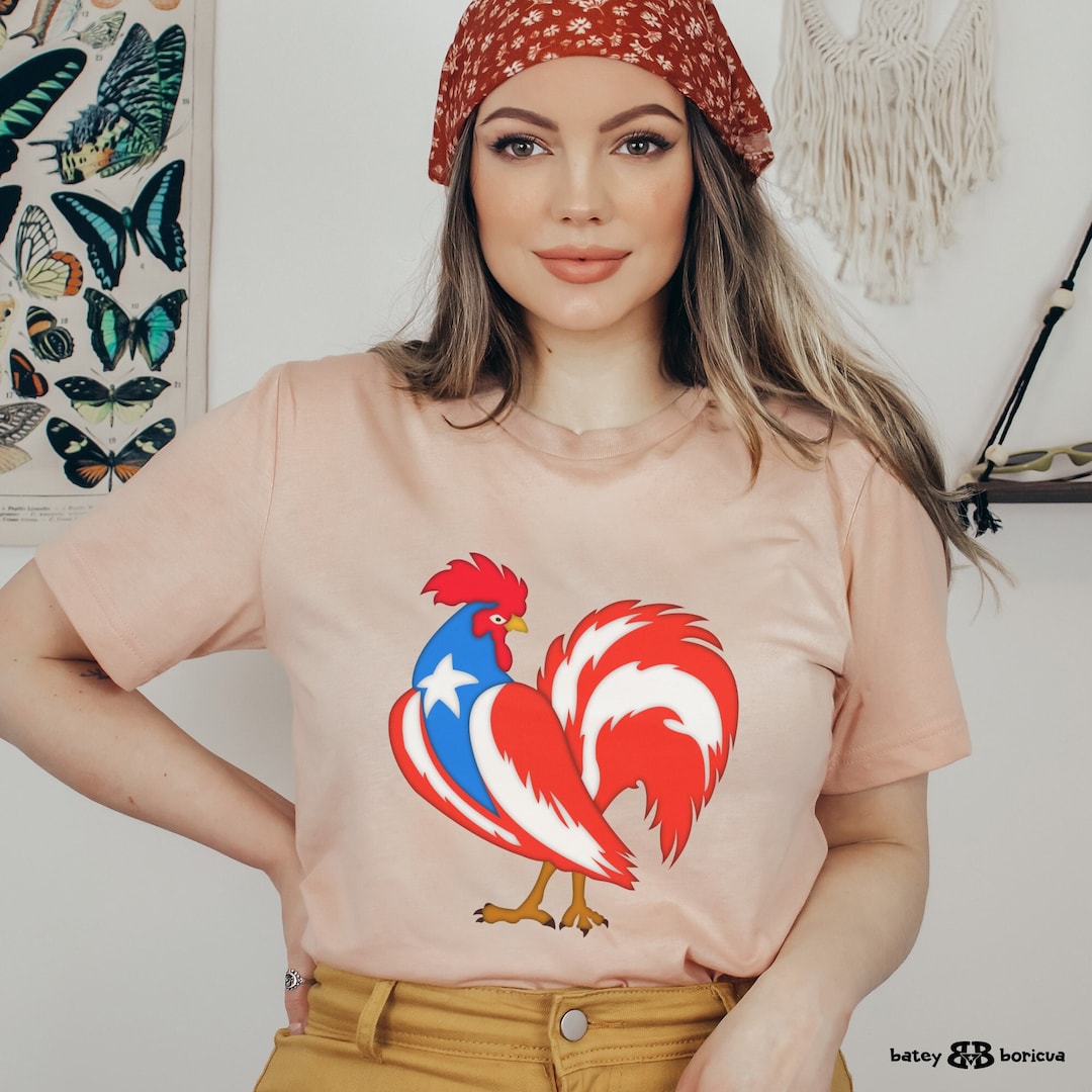 Puerto Rico Shirt, Gallo Boricua PR Flag Shirt, Puerto Rico Tshirt ...
