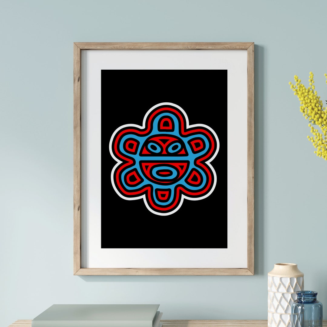 Puerto Rico Wall Art, Sol Taíno Flag Colors, Puerto Rican Art, Poster ...