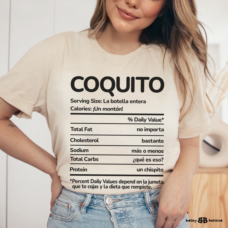 Puerto Rico Shirt, Funny Coquito Facts, Boricua Shirt, Puerto Rico ...
