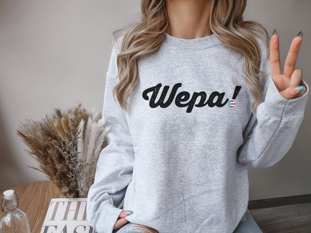 Wepa PR Flag Sweatshirt, Puerto Rico Souvenir, Puerto Rico Sweater ...