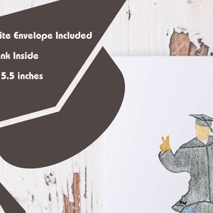 Hand Painted Graduation Card for College or High School Watercolor ...