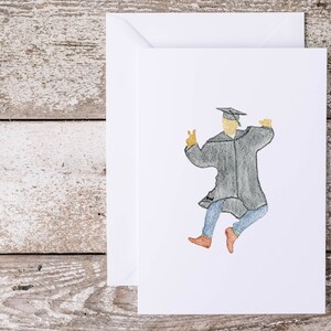 Hand Painted Graduation Card for College or High School Watercolor ...