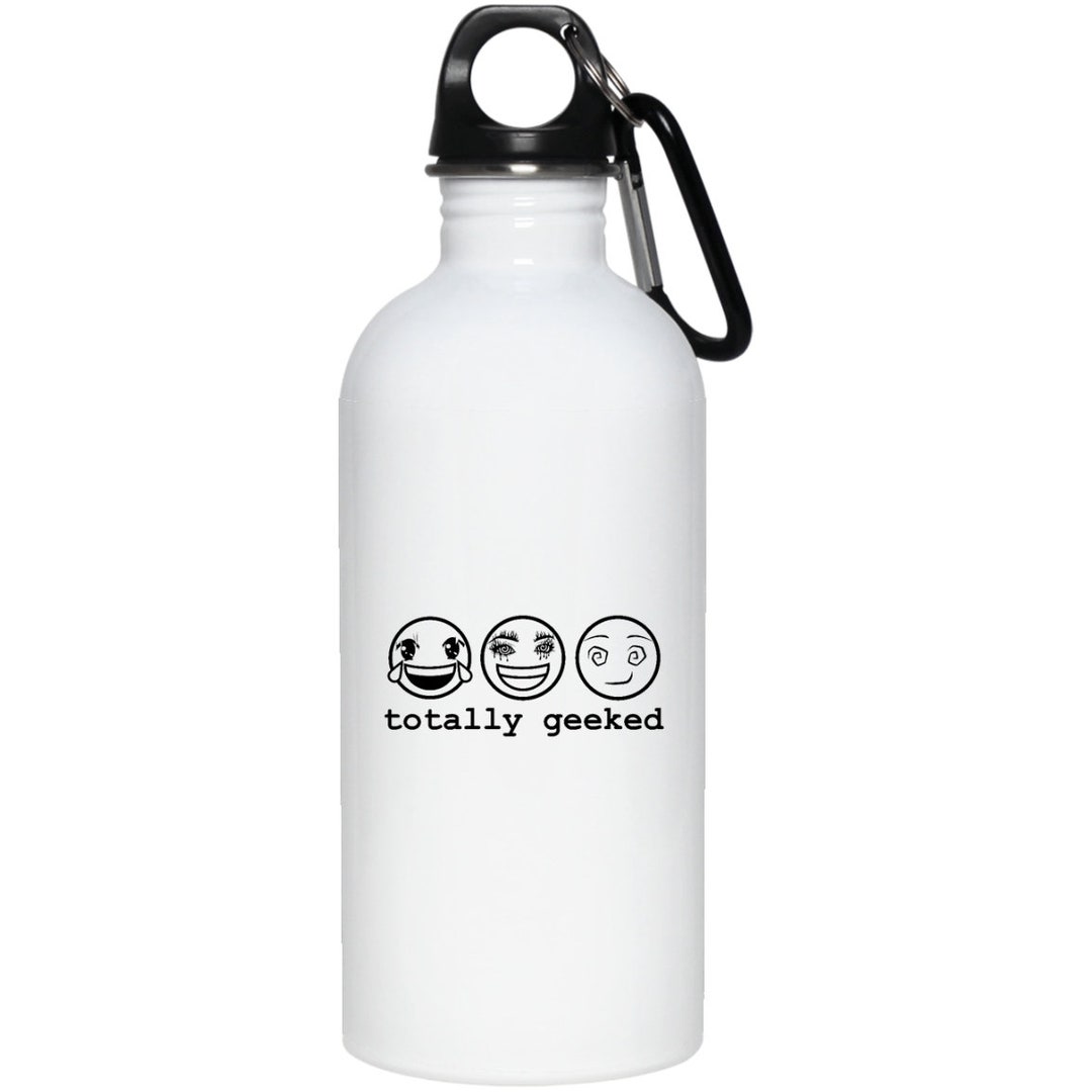 Emoji Geeked Stainless Steel Water Bottle - Etsy