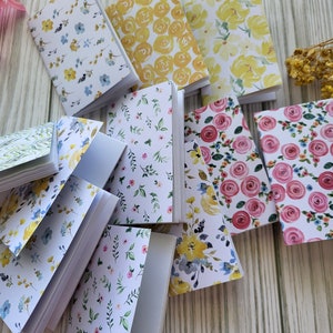 Mini Floral Notebook Set: Pocket Notepads . Set of 3 - Etsy