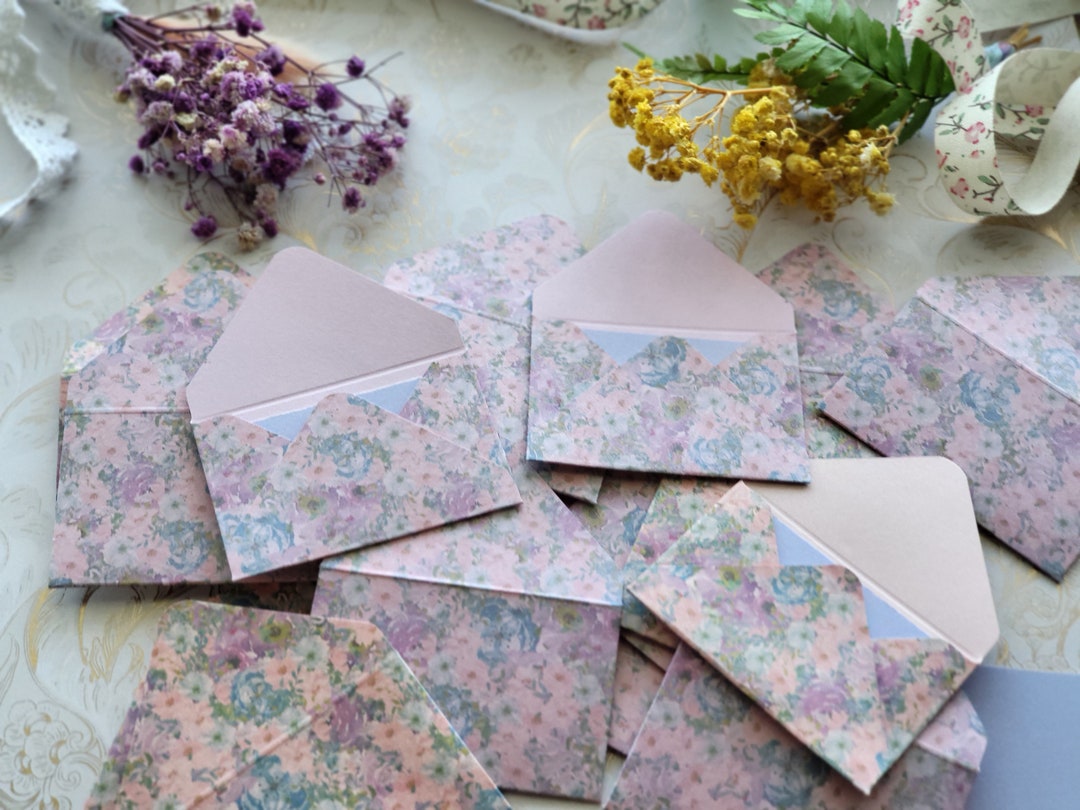 Mini Floral Envelopes: Handmade Scrapbooking, Tooth Fairy Notes (set of ...