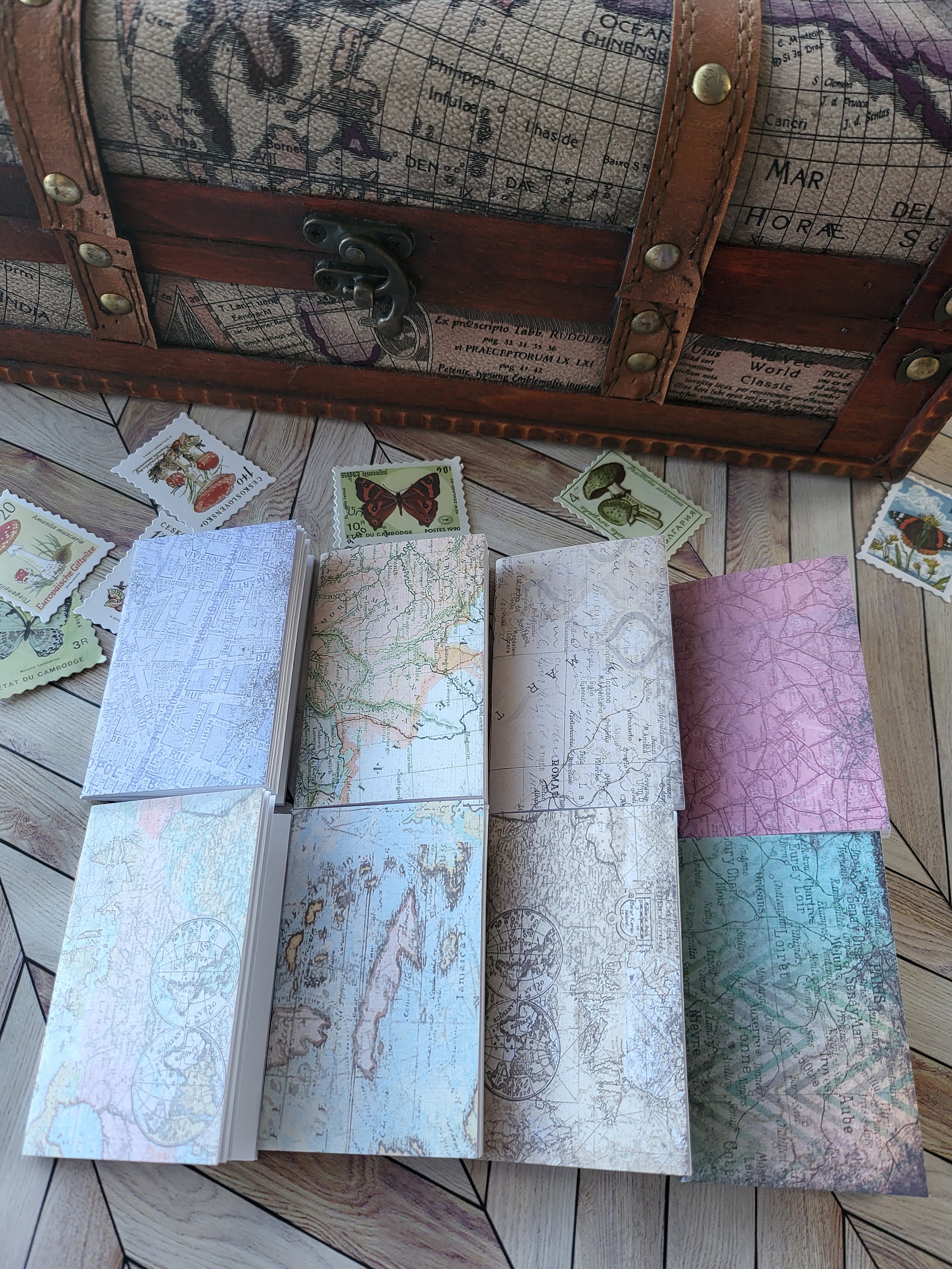 2 X3mini Map Assorted Covers Mini Notebook/ Tiny - Etsy