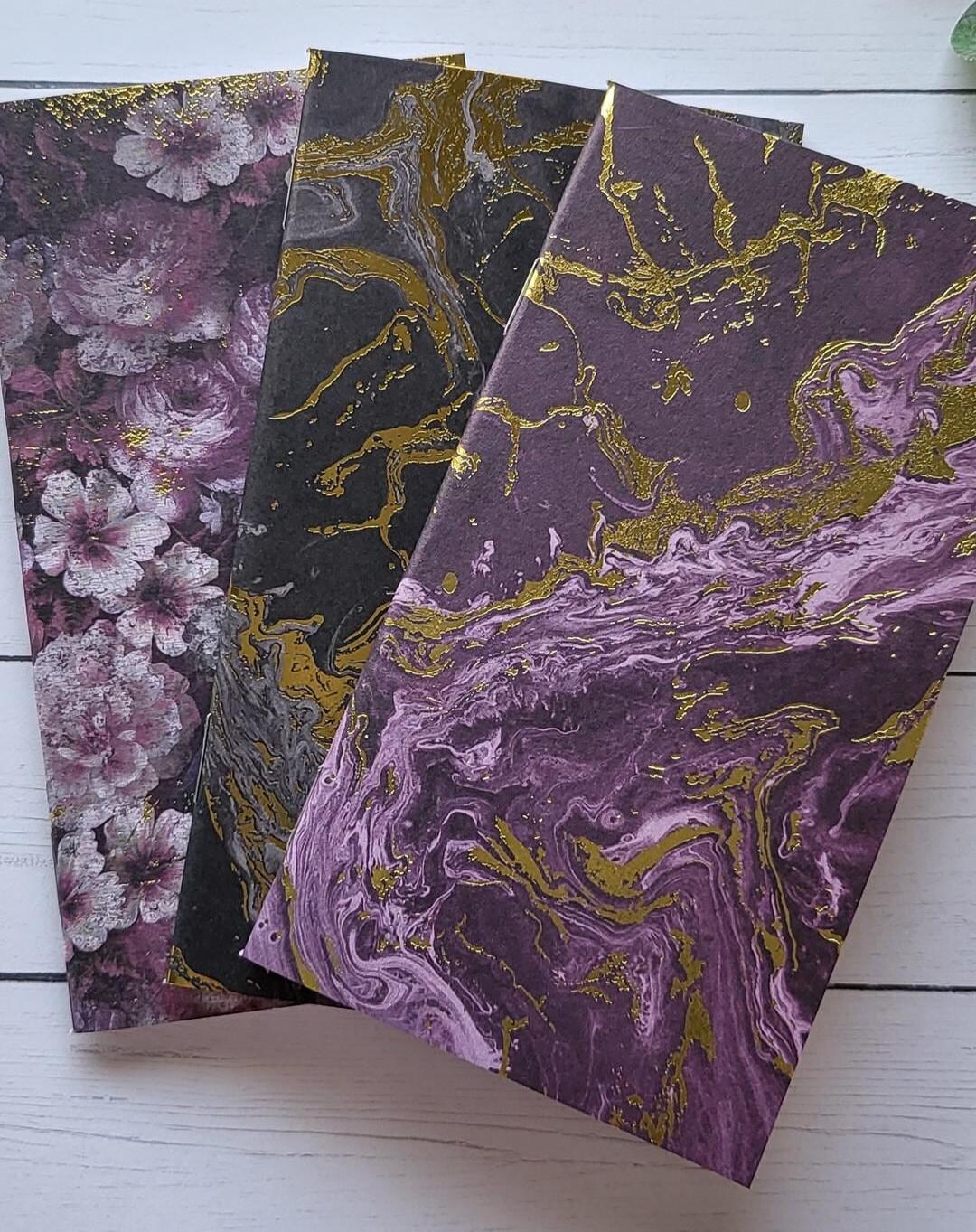 Purple Marble Mini Notebooks, Password Notepad, to Do List , Stationary ...