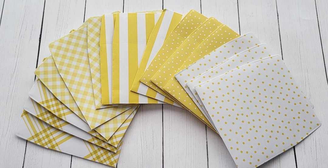Mini Gift Enclosure Envelopes: Assorted Patterns, Set of 15 - Etsy