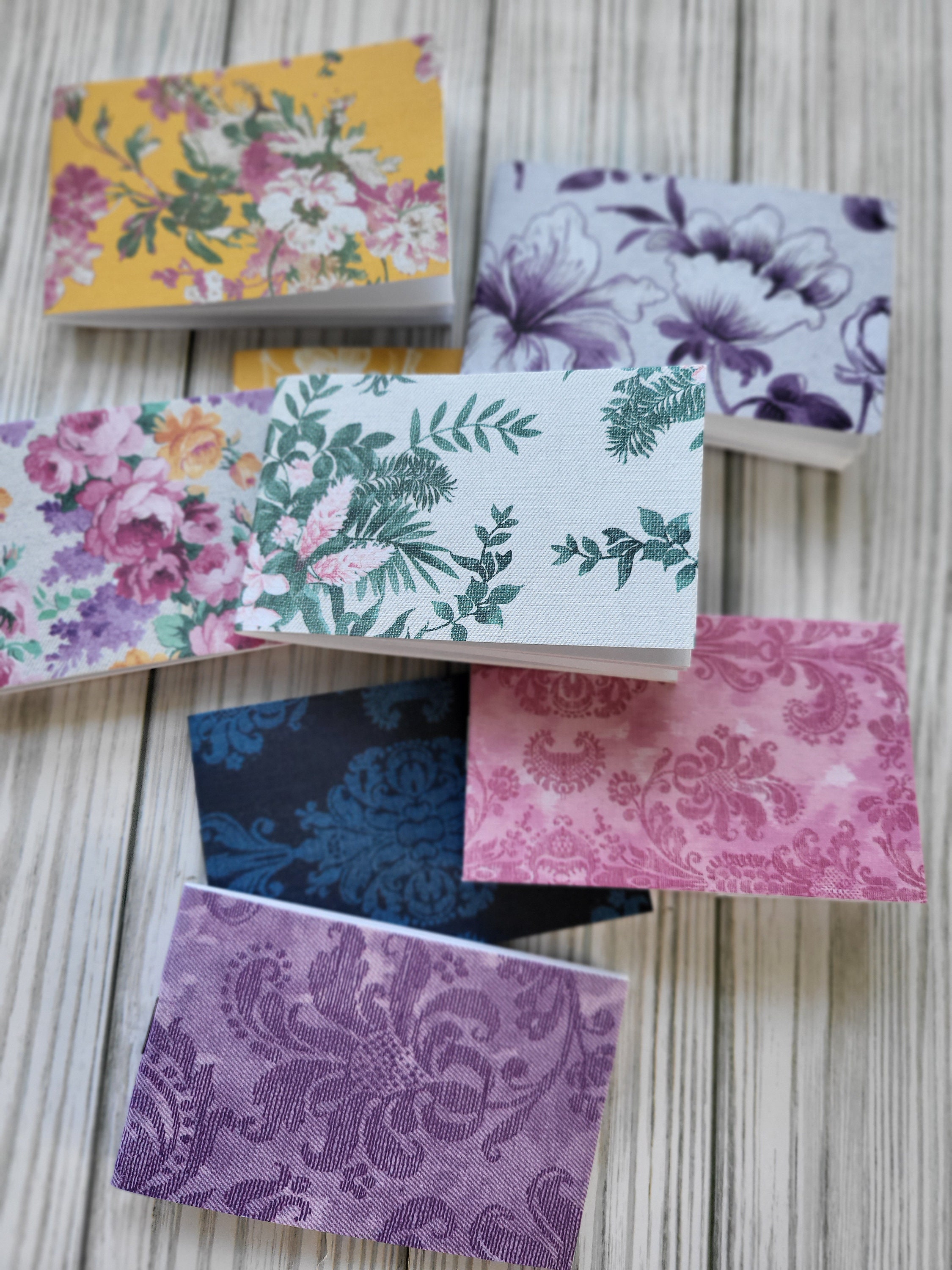 Assorted Pattern Covers Mini Notebook/ Tiny Notepads / Slim Notebook ...