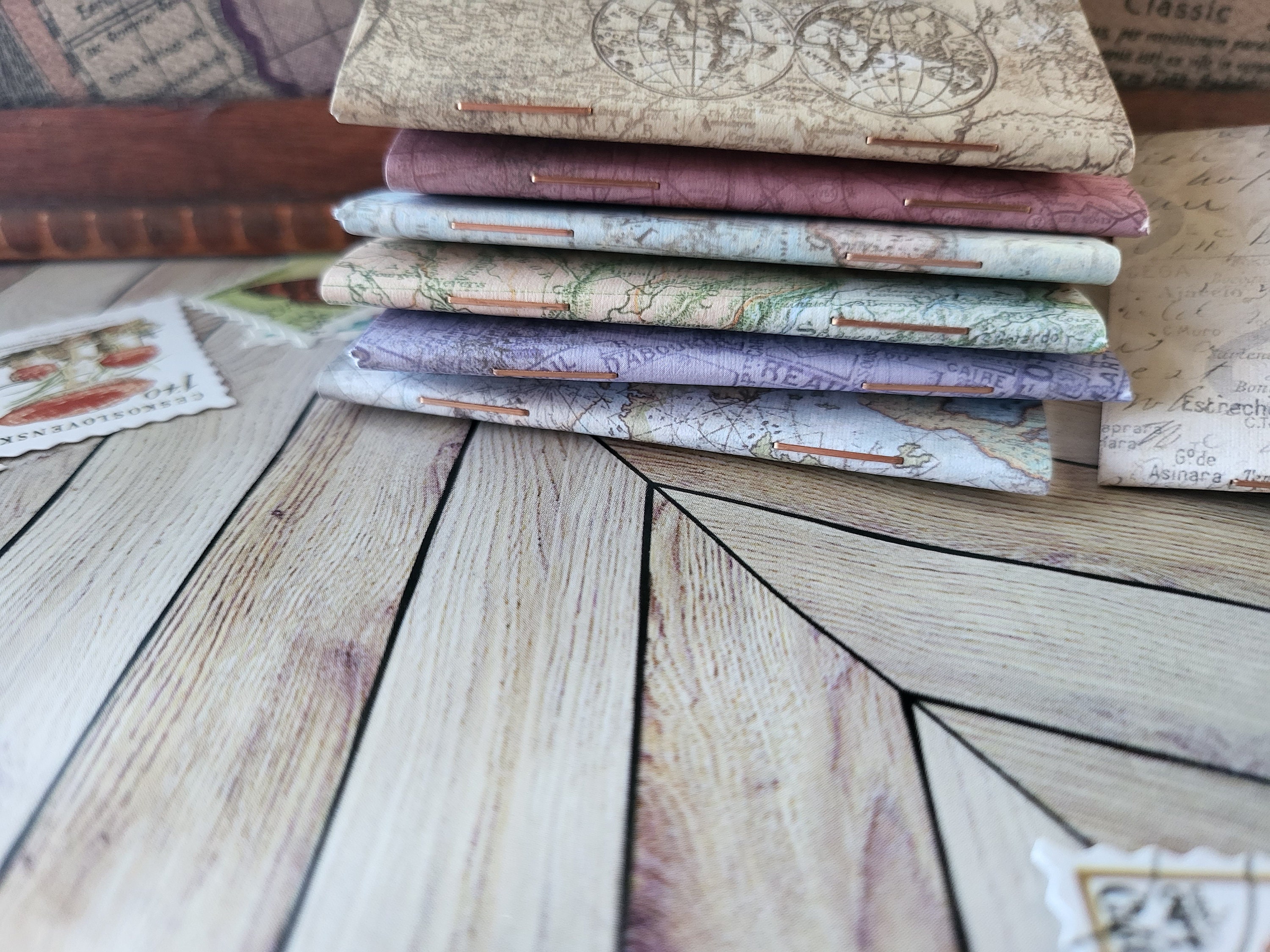 2 X3mini Map Assorted Covers Mini Notebook/ Tiny Notepads / Slim ...