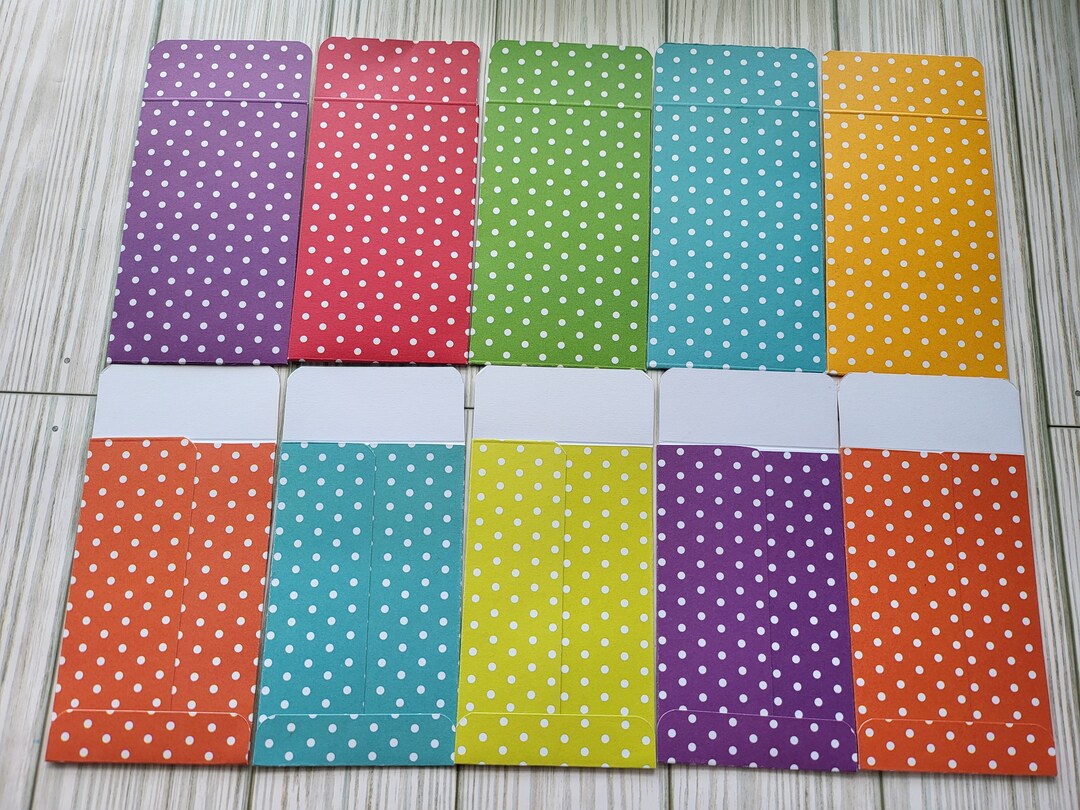 Coin Envelopes ATC Sleeves Handmade Envelope Stationary Set Multicolor ...