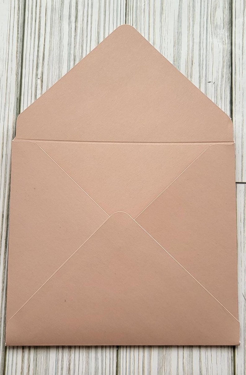 25 Heavyweight A2 Envelopes: Peach, Cream & Tan Euro Flap - Etsy
