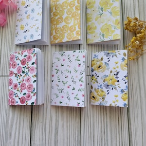 Mini Floral Notebook Set: Pocket Notepads . Set of 3 - Etsy