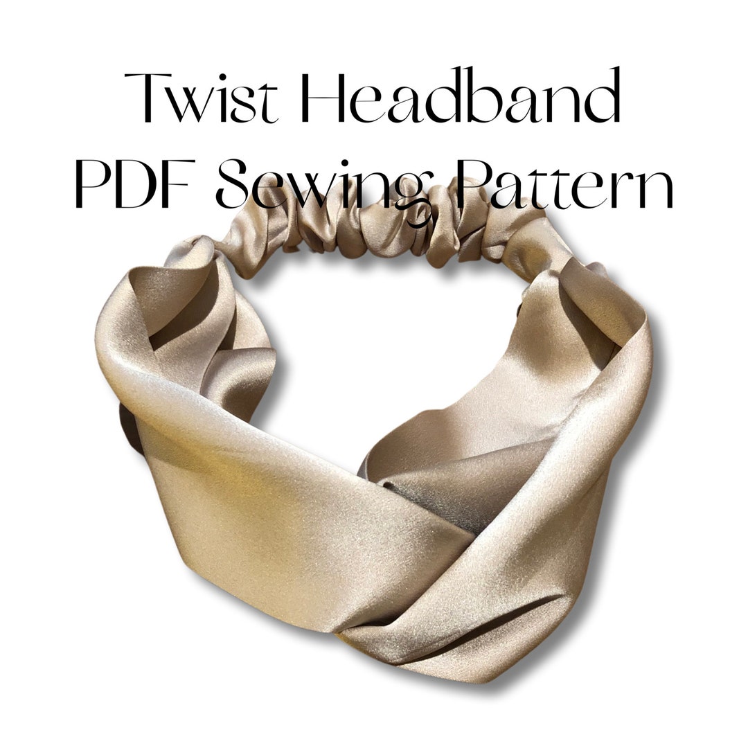 Turban Headband Sewing Pattern | Twist Headband | Easy Sewing Patterns ...