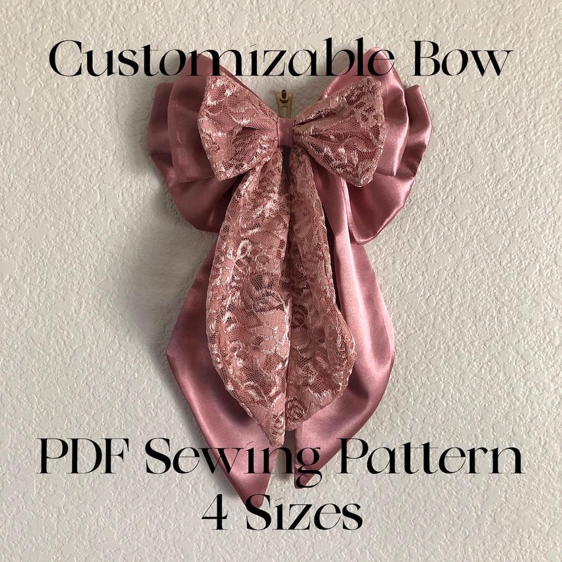 Customizable Bow PDF Sewing Pattern/sailor Bow Pattern/layered - Etsy