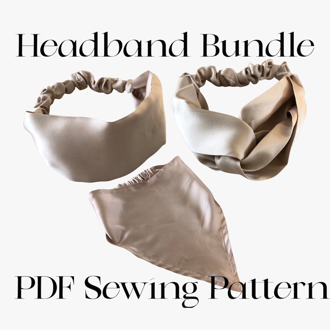 Headband Sewing Bundle | US Letter | Headband Sewing Pattern | Headband ...